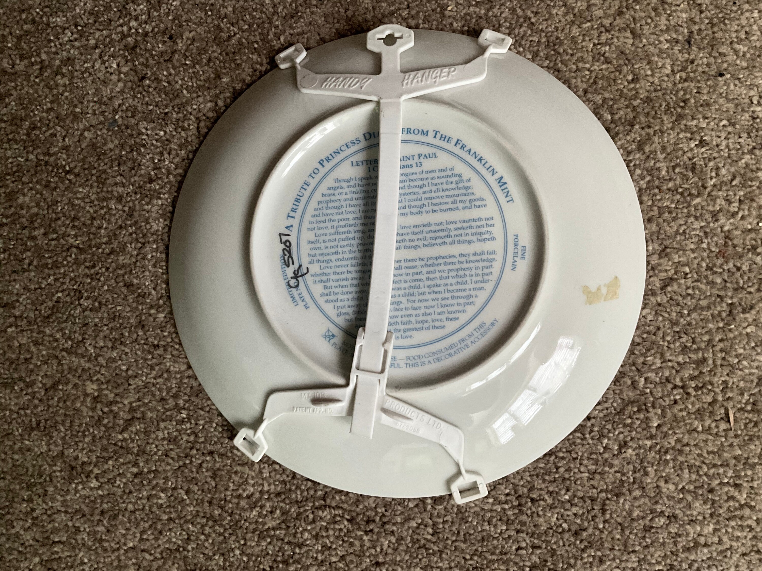 Vintage Lady Diana Tribute Plate - Franklin Mint - PRINCESS OF WALES ...