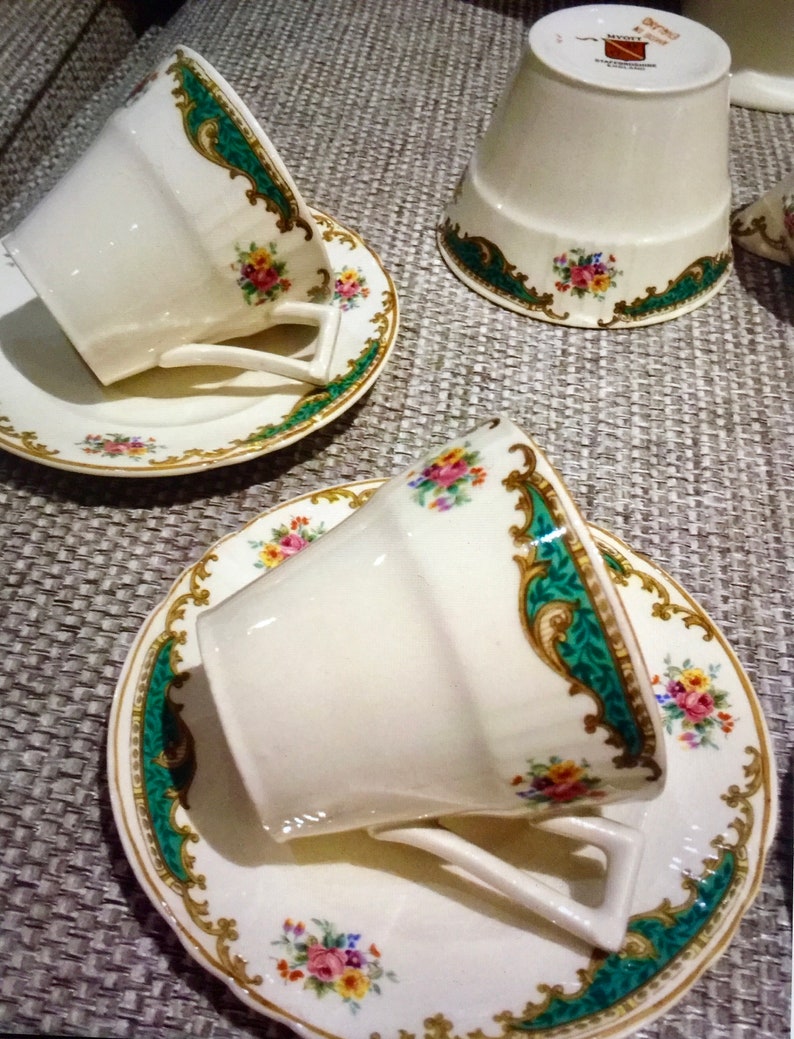 Elegant Antique Myott Art Deco Coffee Set for Four Persons | Etsy