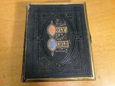 Antique Victorian Large Bible - 1874