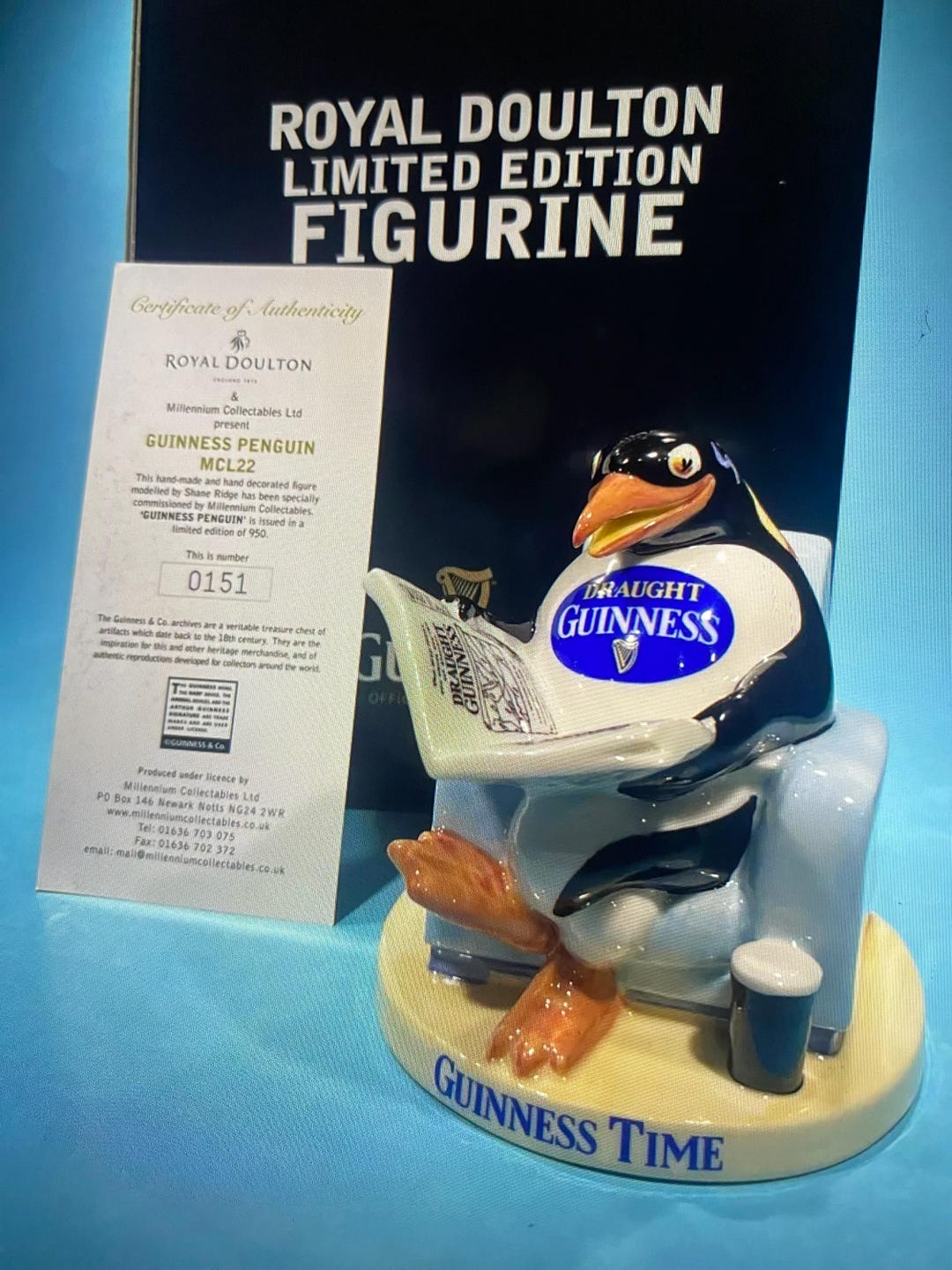 Guinness Royal Doulton Penguin Limited Edition - Certificate & Boxed - Etsy