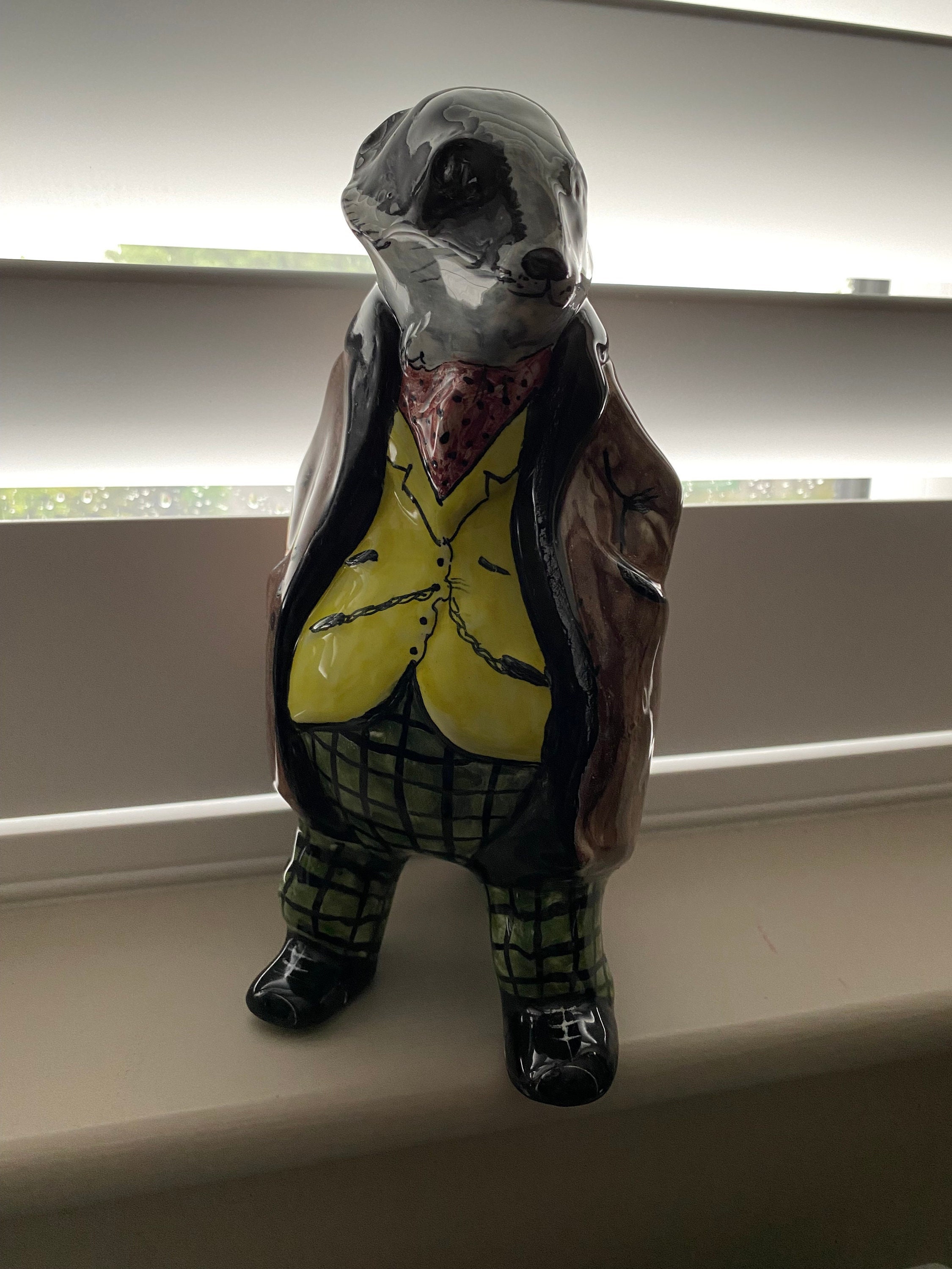 Vintage Wind in the Willows Badger Figurine - David Sharp - Rye Pottery ...