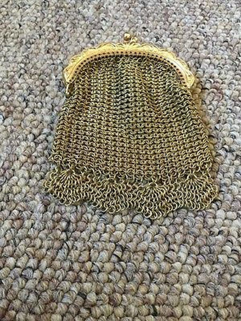 Pretty Antique Marie Purse With Stunning Decoration Clasp - Made of ...