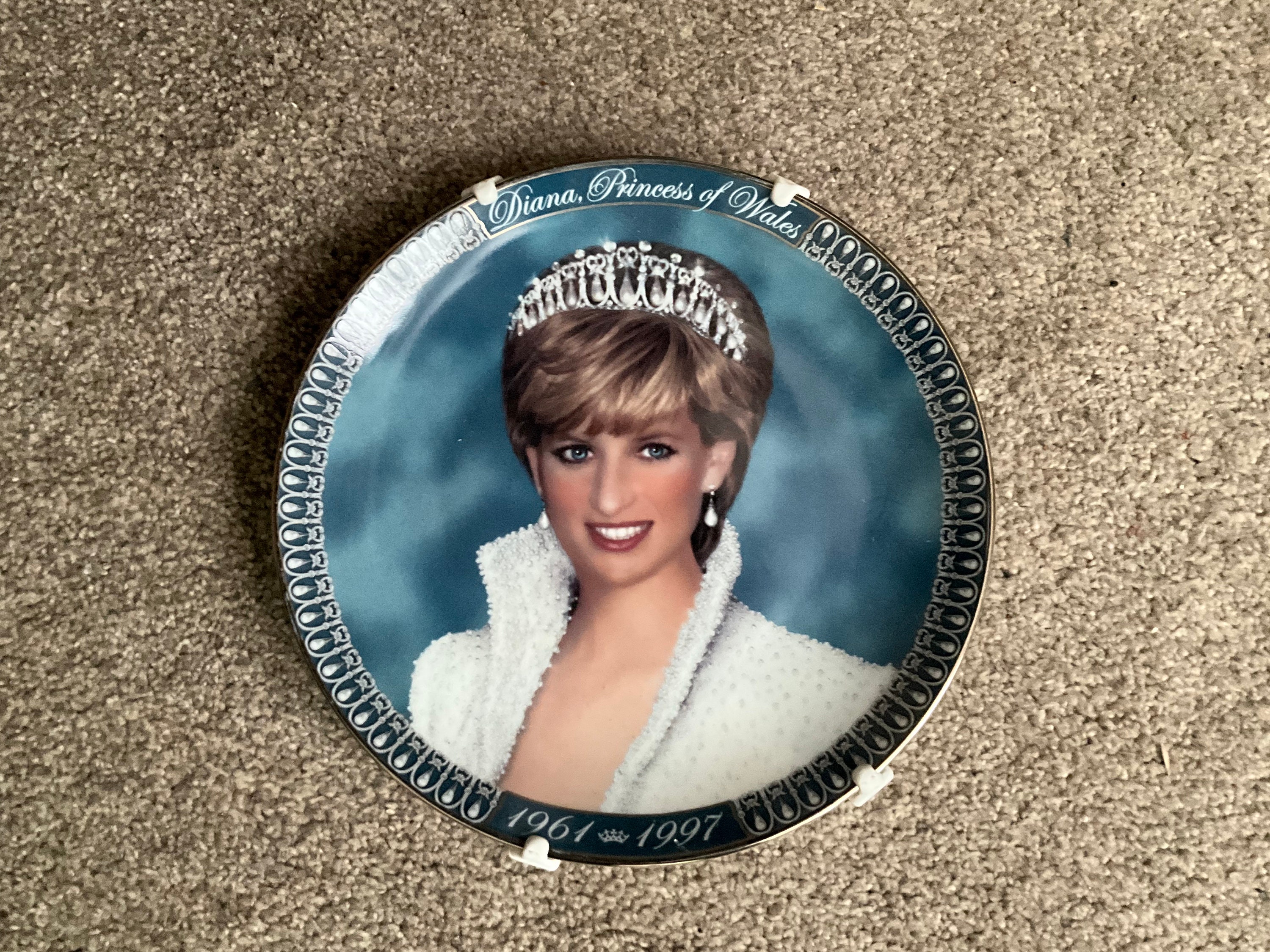 Vintage Lady Diana Tribute Plate - Franklin Mint - PRINCESS OF WALES ...