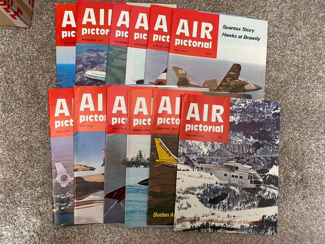 AIR PICTORIAL Vintage Magazines X 12 Full Year Set 1978 Jan-dec - Etsy
