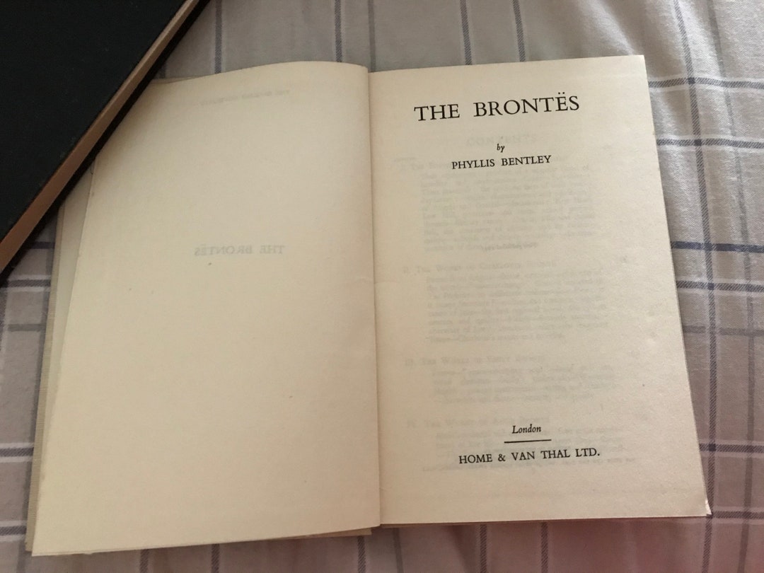 Vintage the Brontes by Phyllis Bentley - 1st Edition - 1947 - Etsy