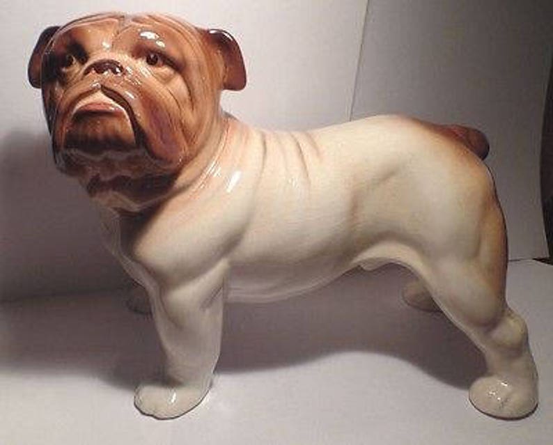 Vintage Large Melba Ware Pottery Bulldog - Superb Creature - Well ...
