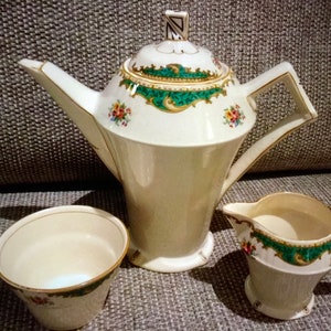 Elegant Antique Myott Art Deco Coffee Set for Four Persons | Etsy