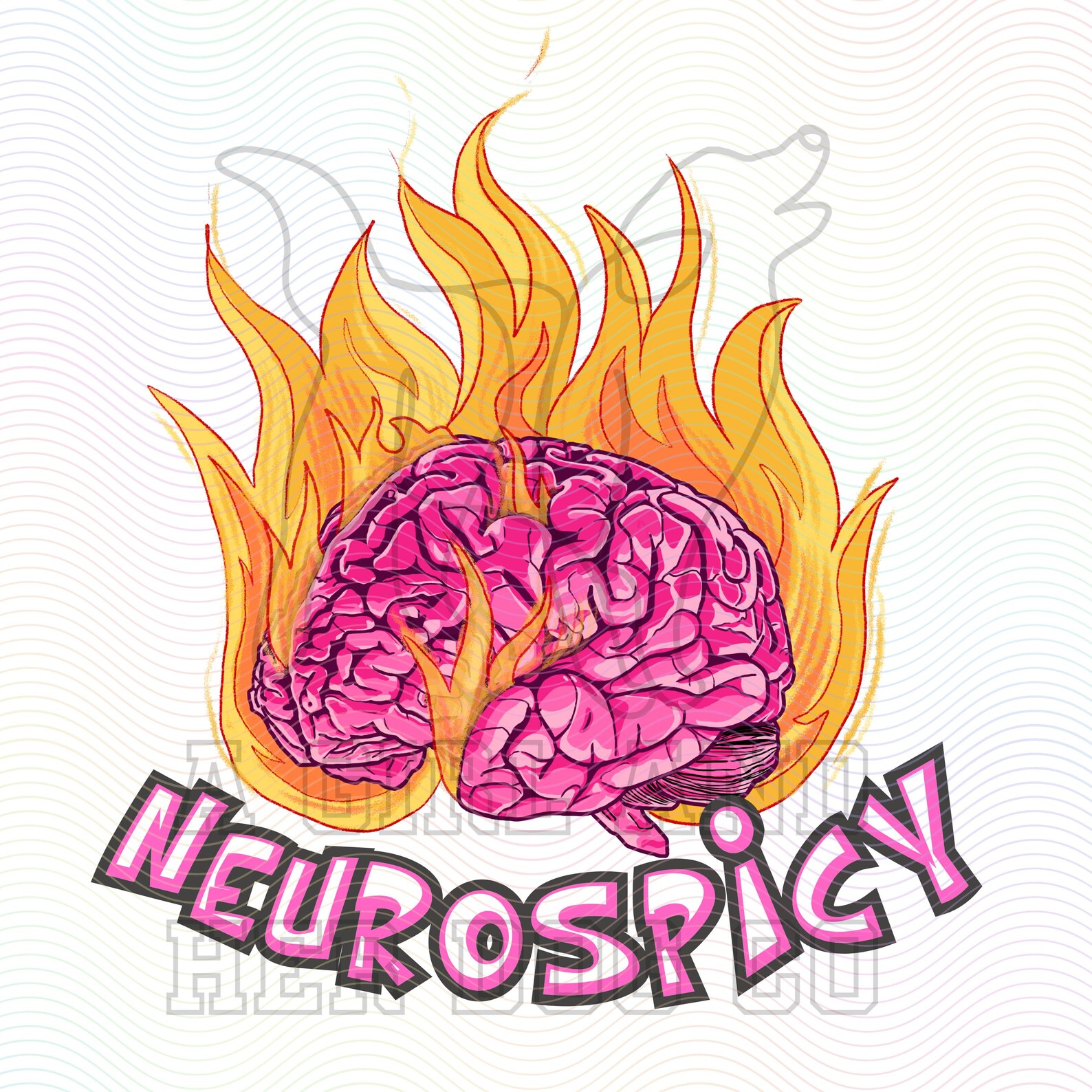 Neurospicy PNG Neuro Diversity Autism Adhd Svg - Etsy