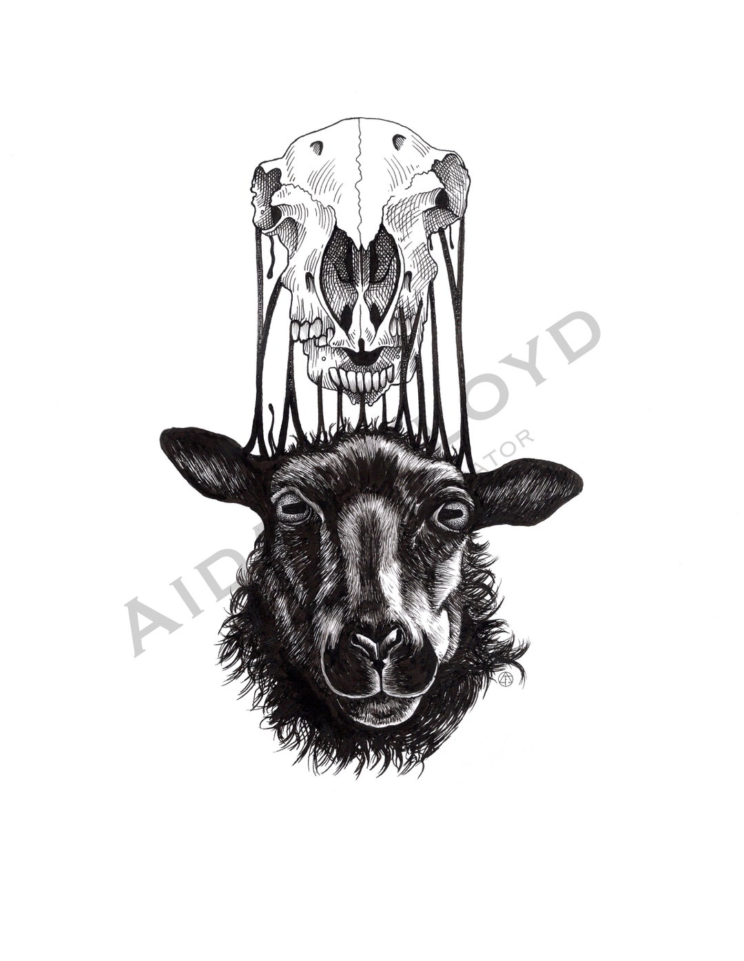 The Black Sheep - Art | Illustration | Dark | Print | Original Artwork ...