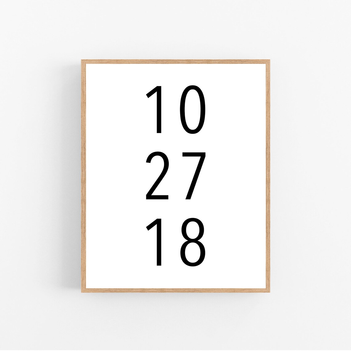 Custom Date Print Printable Anniversary Date Printable Wall | Etsy