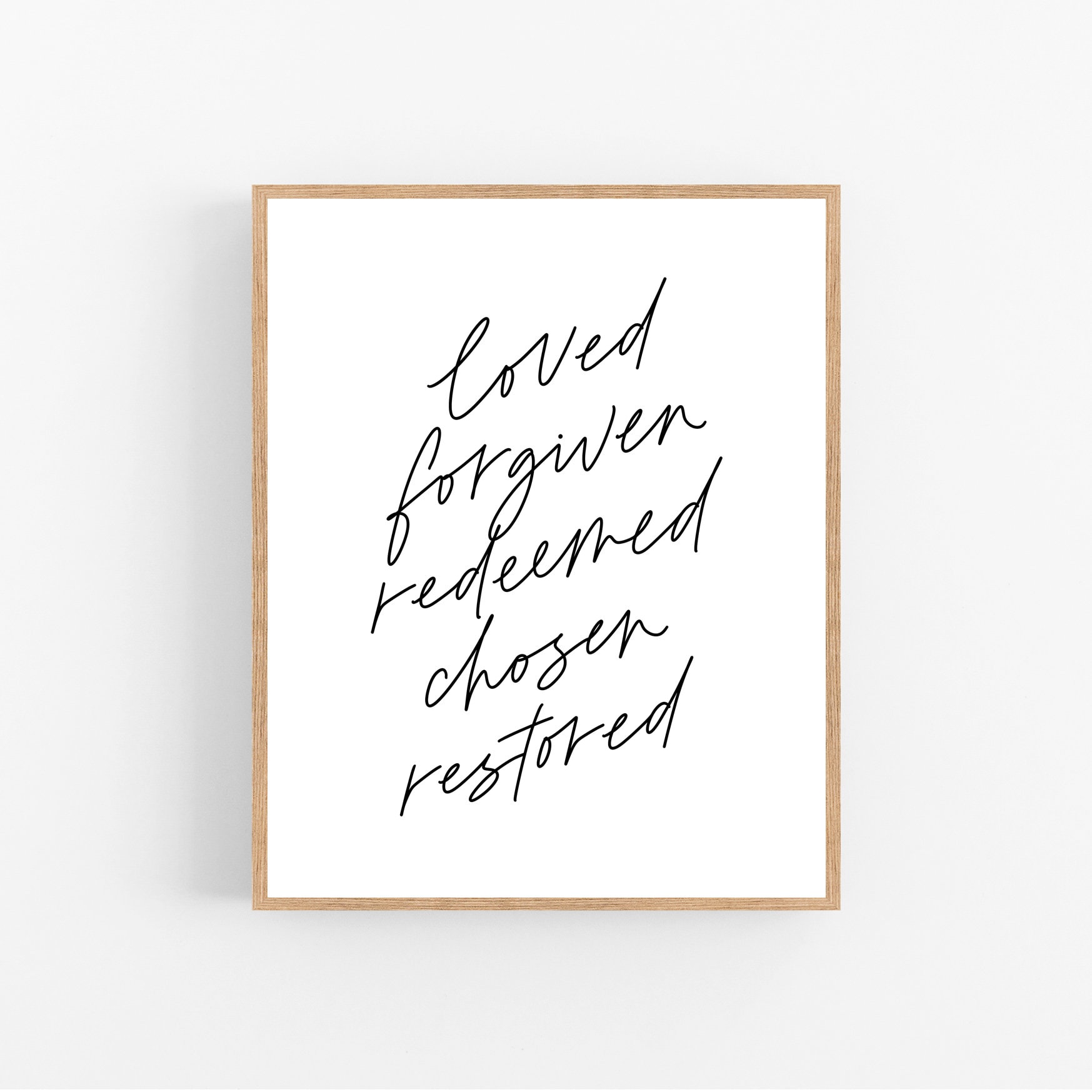 Christian Wall Art, Bible Affirmations, Printable Scripture Wall Art ...