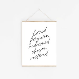 Christian Wall Art, Bible Affirmations, Printable Scripture Wall Art ...