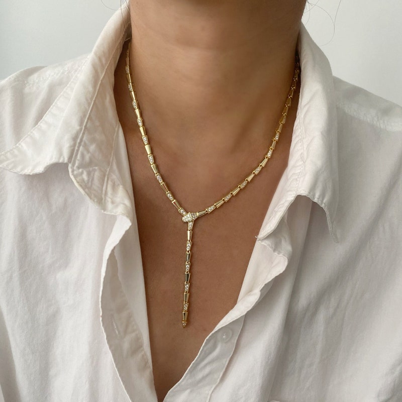 Lariat Necklace - Etsy