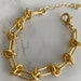 18k Gold Barbed Wire Stacking Bracelet Gold Chain Bracelet - Etsy