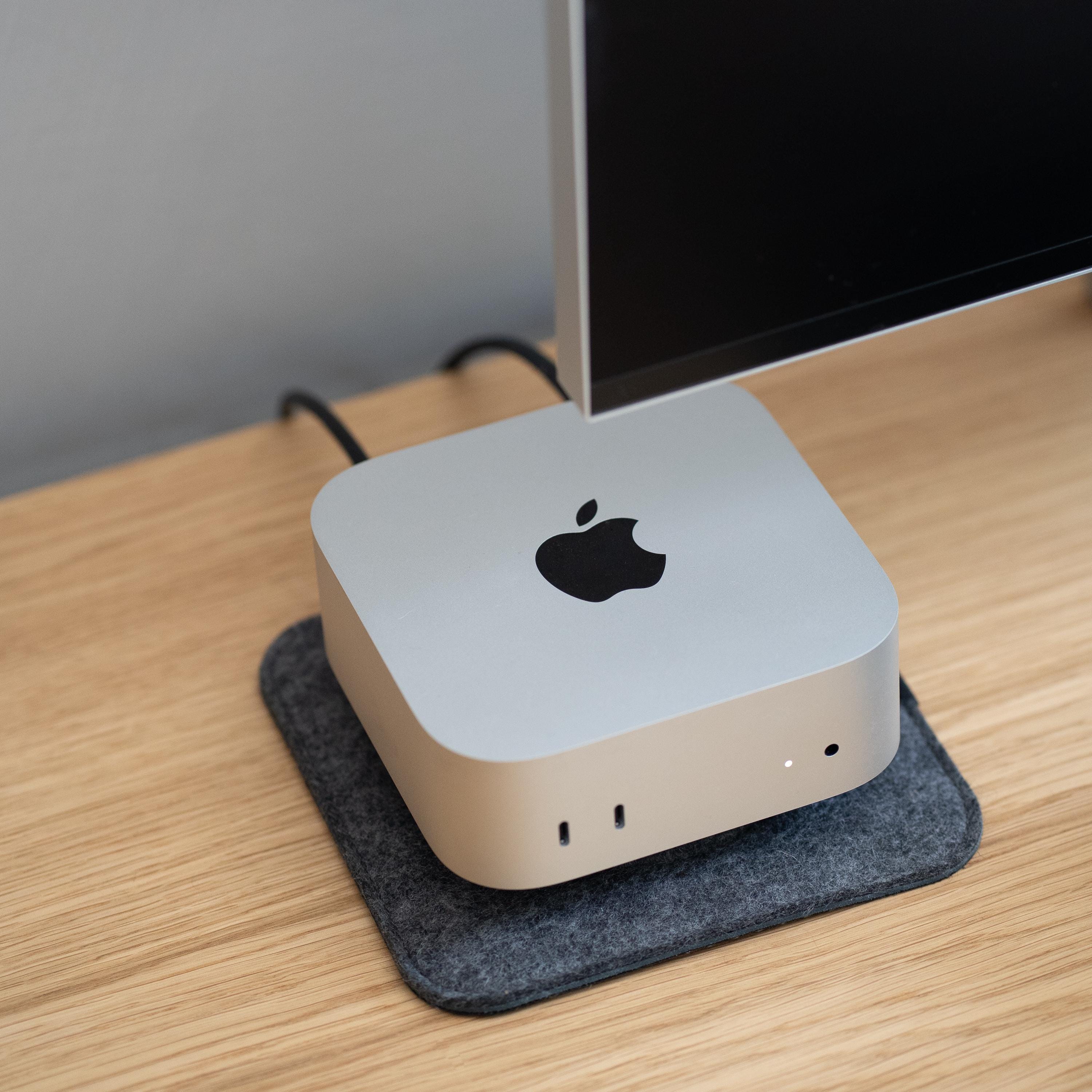 Mac Mini Stand - the Pedestal: Italian Leather, Fits M4 / M4 Pro ...