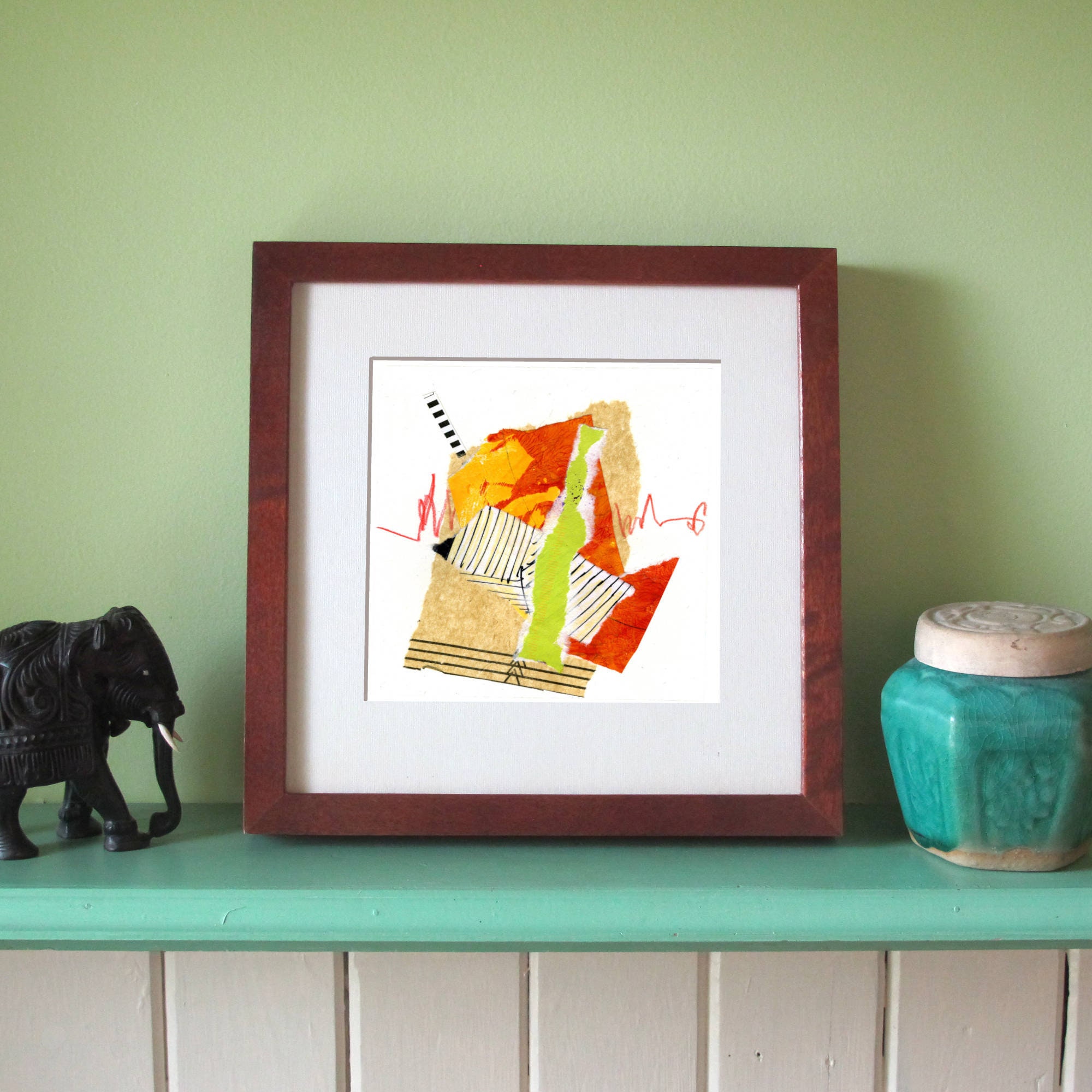Small Abstract Paper Collage Colorful Original Art One of a - Etsy Canada