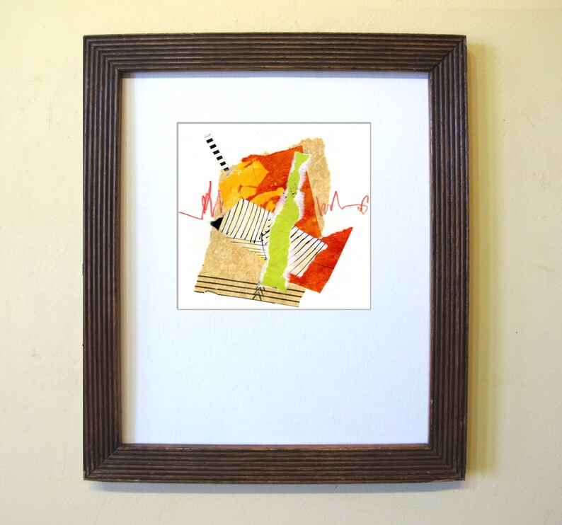 Small Abstract Paper Collage Colorful Original Art One of a - Etsy Canada