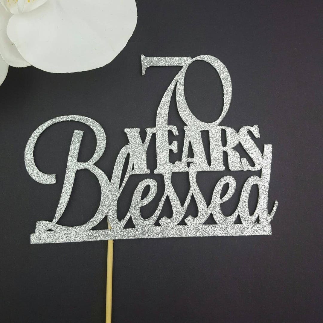 70th Birthday Cake Topper, Seventy Cake Topper, 70 Cake Topper, 70th ...