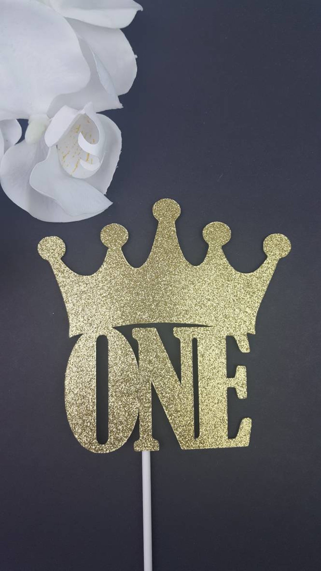 Prince Birthday Topper, Crown Birthday Topper, First Birthday Cake ...