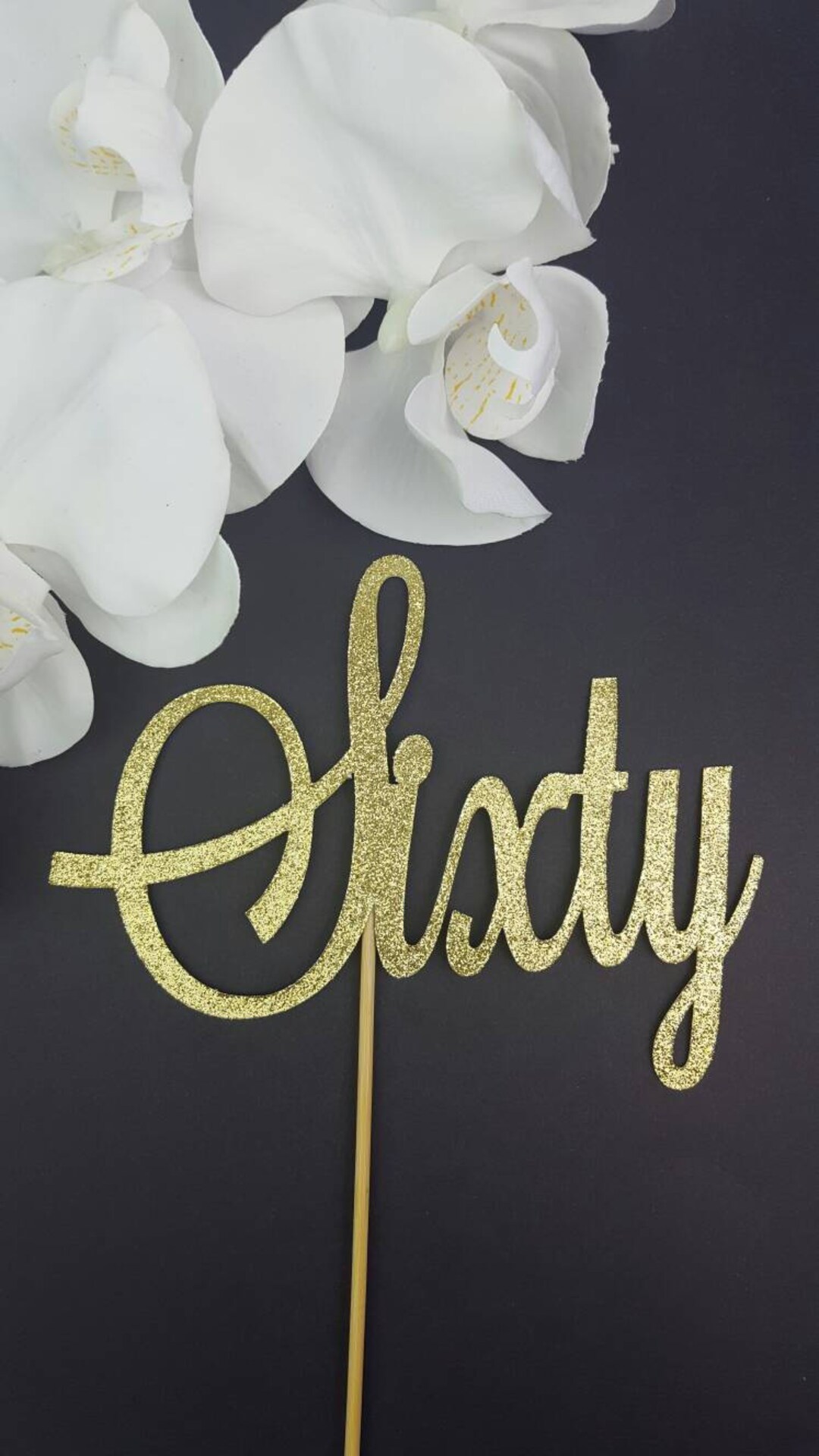 Sixty, Sixty Cake Topper, 60th Birthday Topper, Milestone Birthday, 60 ...