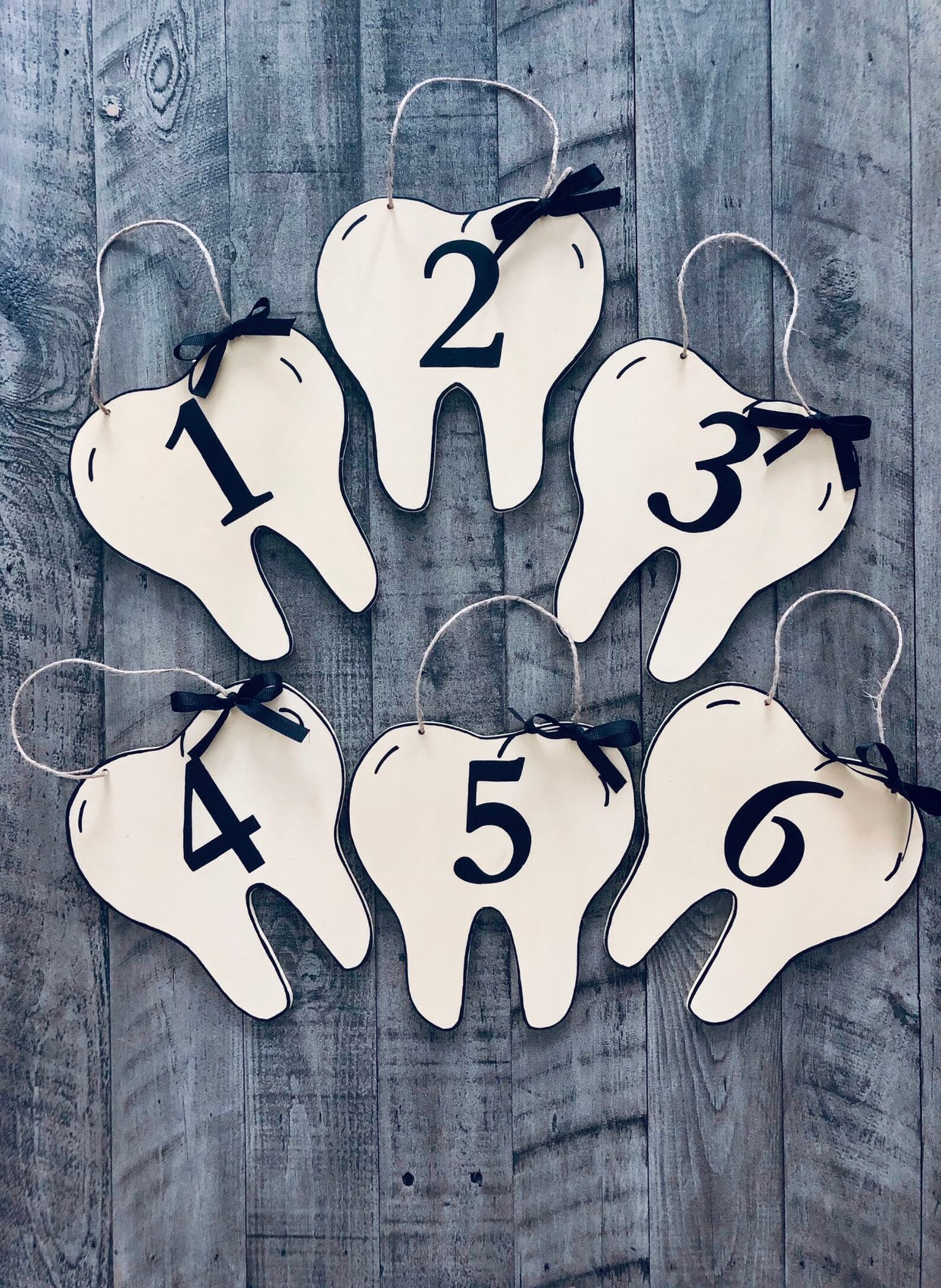 Tooth Door Hanger / Teeth / Dental Hygiene / Dentist Office / - Etsy