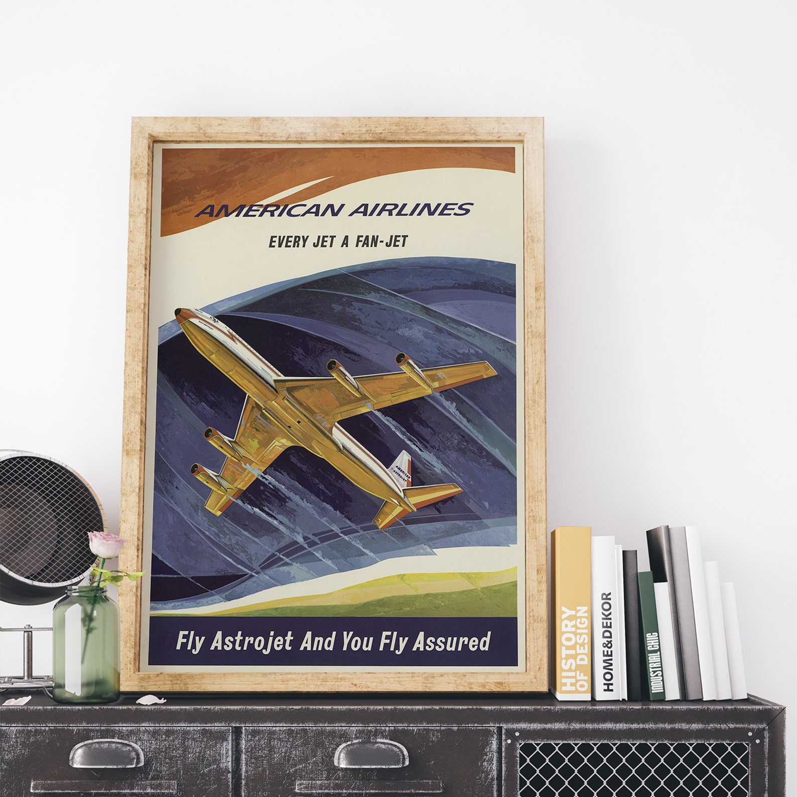 Airline American Airlines Every Jet A Fan-jet by Hanke Vintage - Etsy
