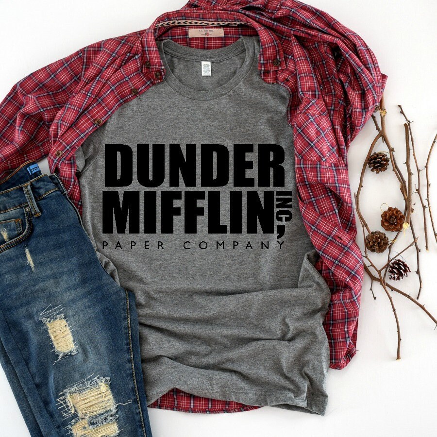 Dunder Mifflin Shirt the Office Shirt Michael Scott | Etsy