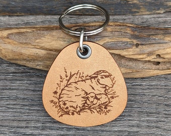 Mercedes Vintage Wagon Genuine Leather Keychain - Etsy