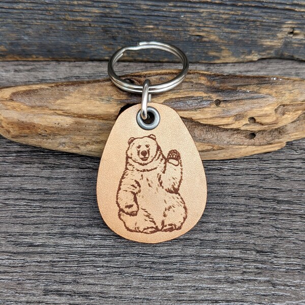 Bear Keychain - Etsy