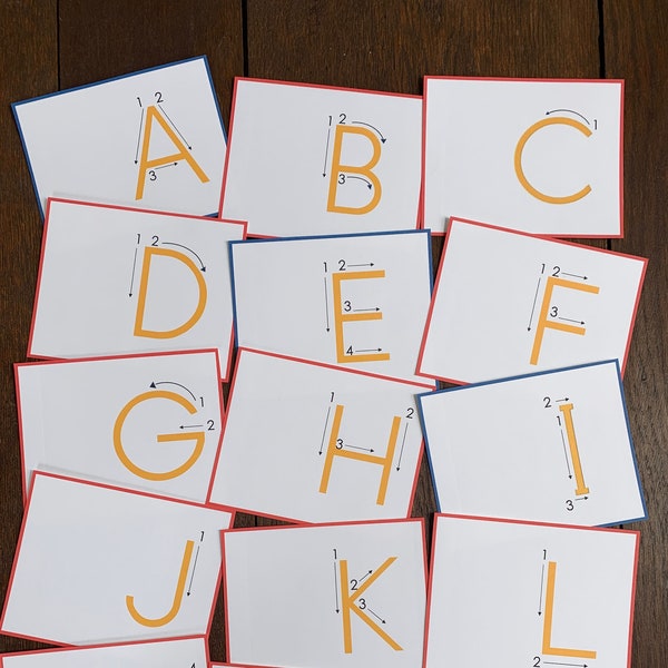 Sandpaper Letters Montessori - Etsy