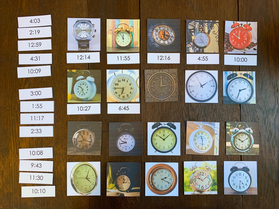 Montessori-inspired Clock Mini Bundle - Etsy