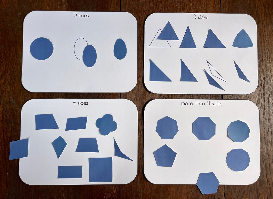 Montessori Geometric Cabinet Extensions Bundle - Etsy