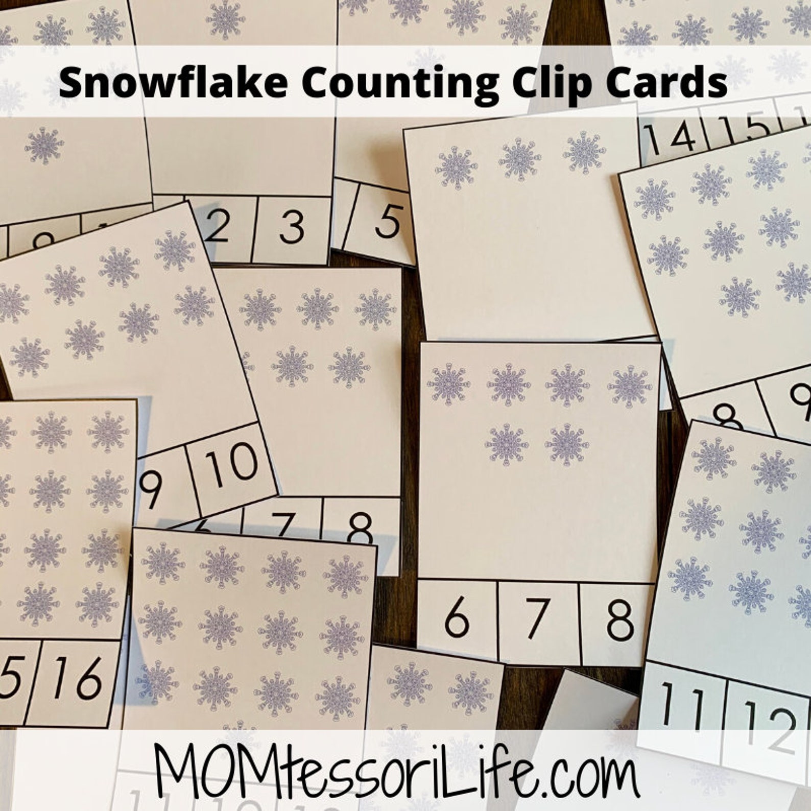Snow & Snowflakes Pack Montessori-inspired Printable | Etsy
