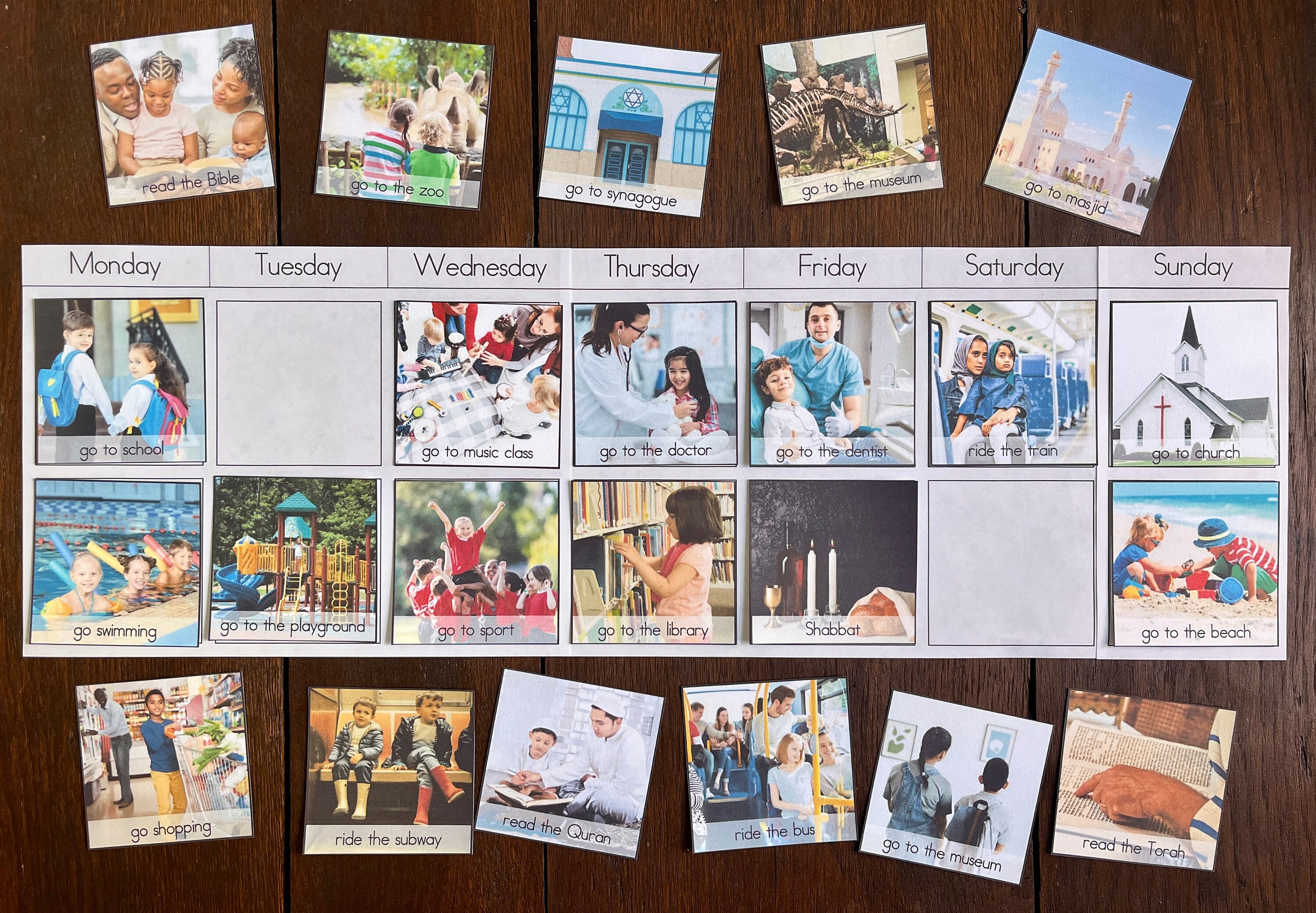 Montessori-inspired Rhythms & Routines Pack -- Visual Schedule - Etsy