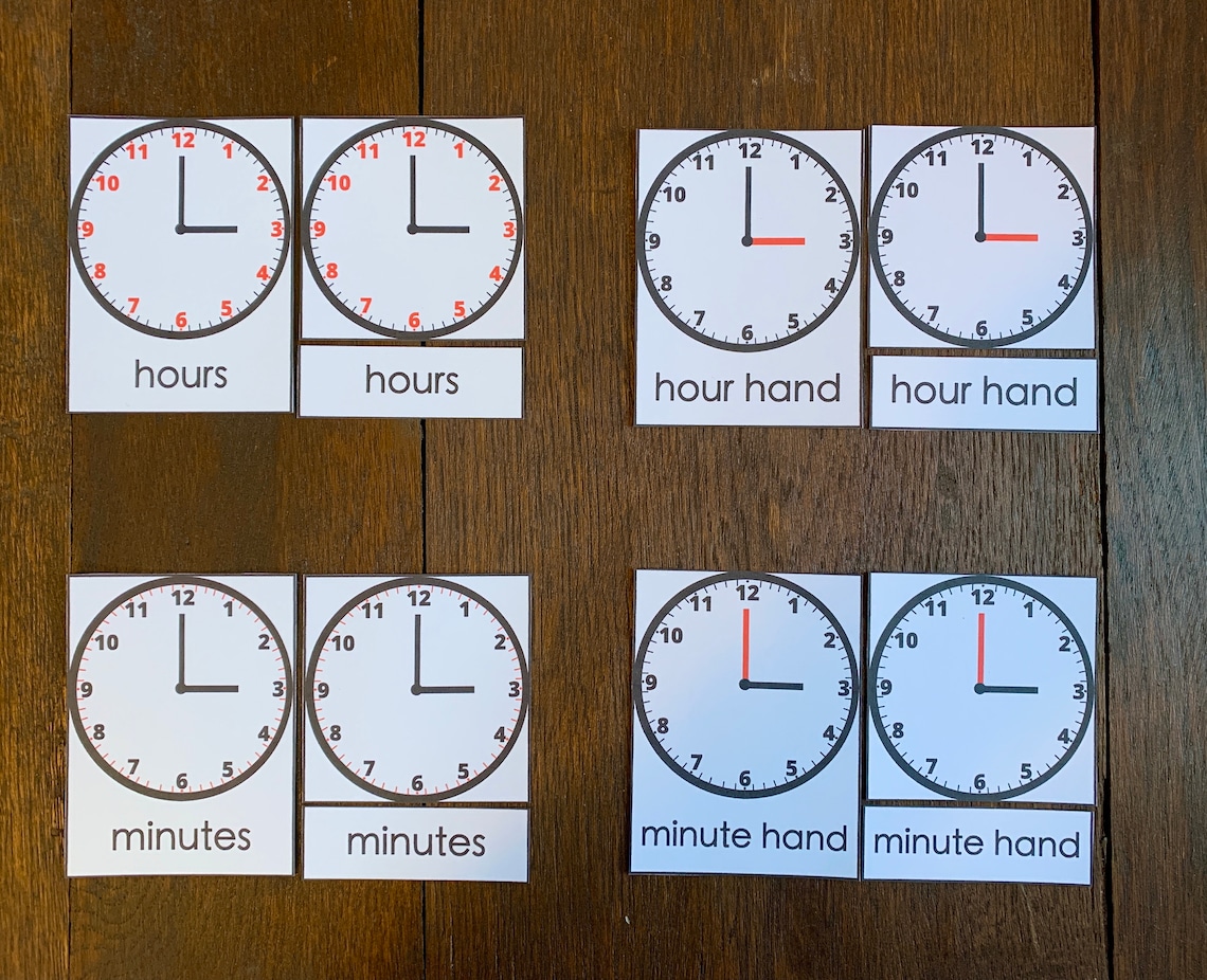 Montessori-inspired Clock Mini Bundle - Etsy
