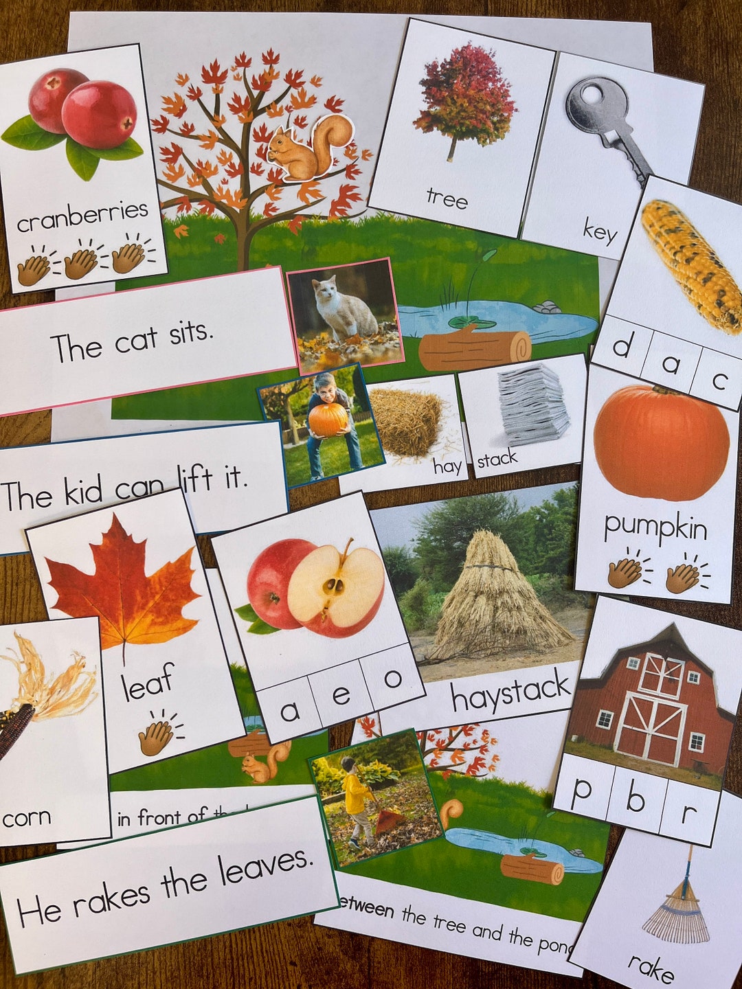 Montessori-inspired Fall Language Bundle - Etsy