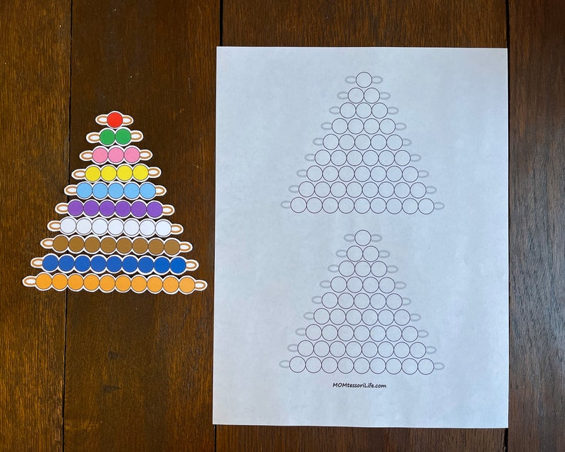 Montessori Colored Bead Bars Extensions Bundle - Etsy