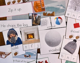 Montessori-inspired Winter Language Bundle - Etsy