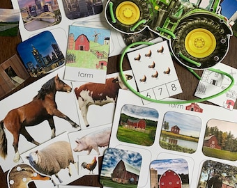 Printable Montessori Pink Series Photos and Words Cards in - Etsy