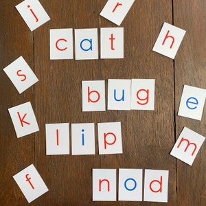 Printable Montessori Movable Alphabet in Print and Cursive Fonts - Etsy