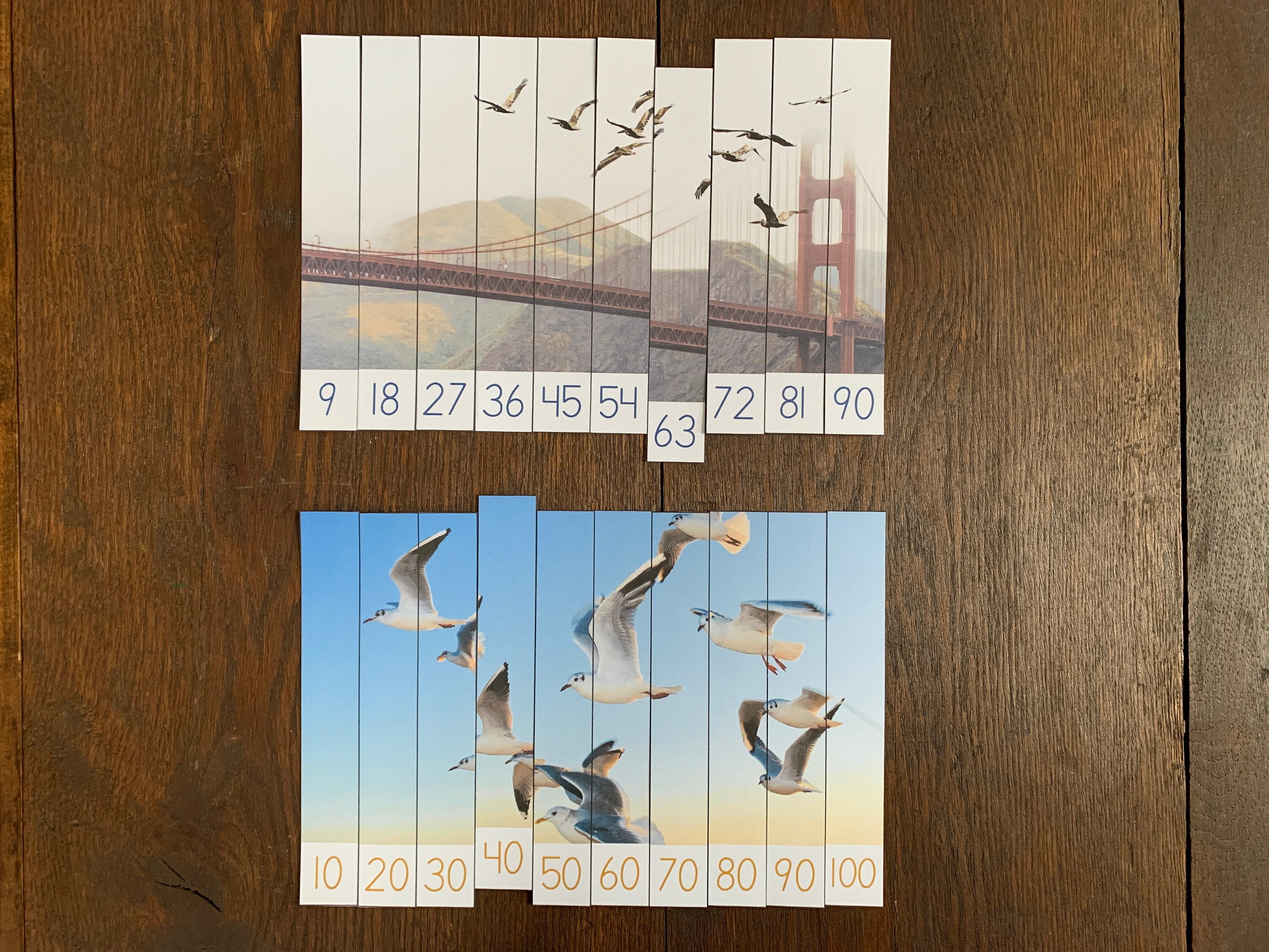 Montessori-inspired Bird Skip Counting Puzzles Printable - Etsy