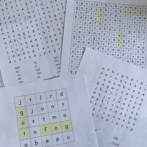 Pink/blue/green Series Word Search Bundle - Etsy