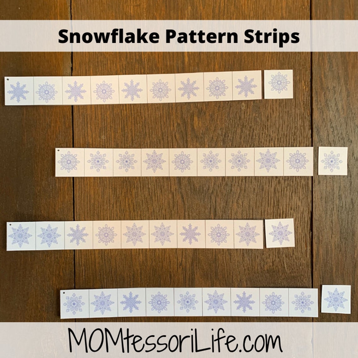 Snow & Snowflakes Pack Montessori-inspired Printable | Etsy