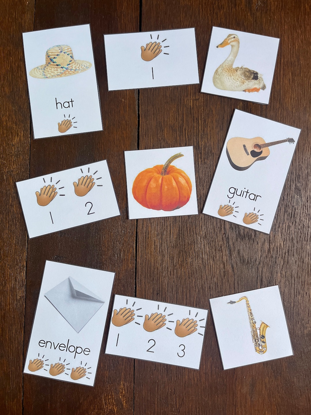 Syllable Counting & Sorting Cards - Etsy