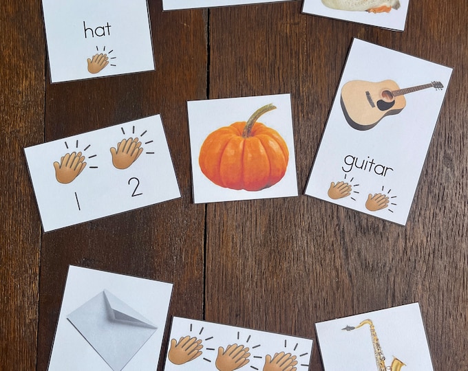 Syllable Sorting Printable Activity. Montessori Preschool and ...