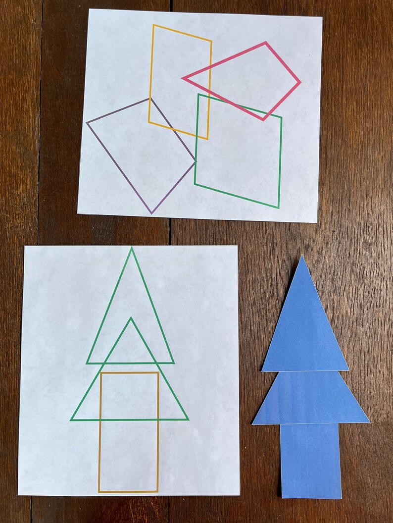 Montessori Geometric Cabinet Extensions Bundle - Etsy