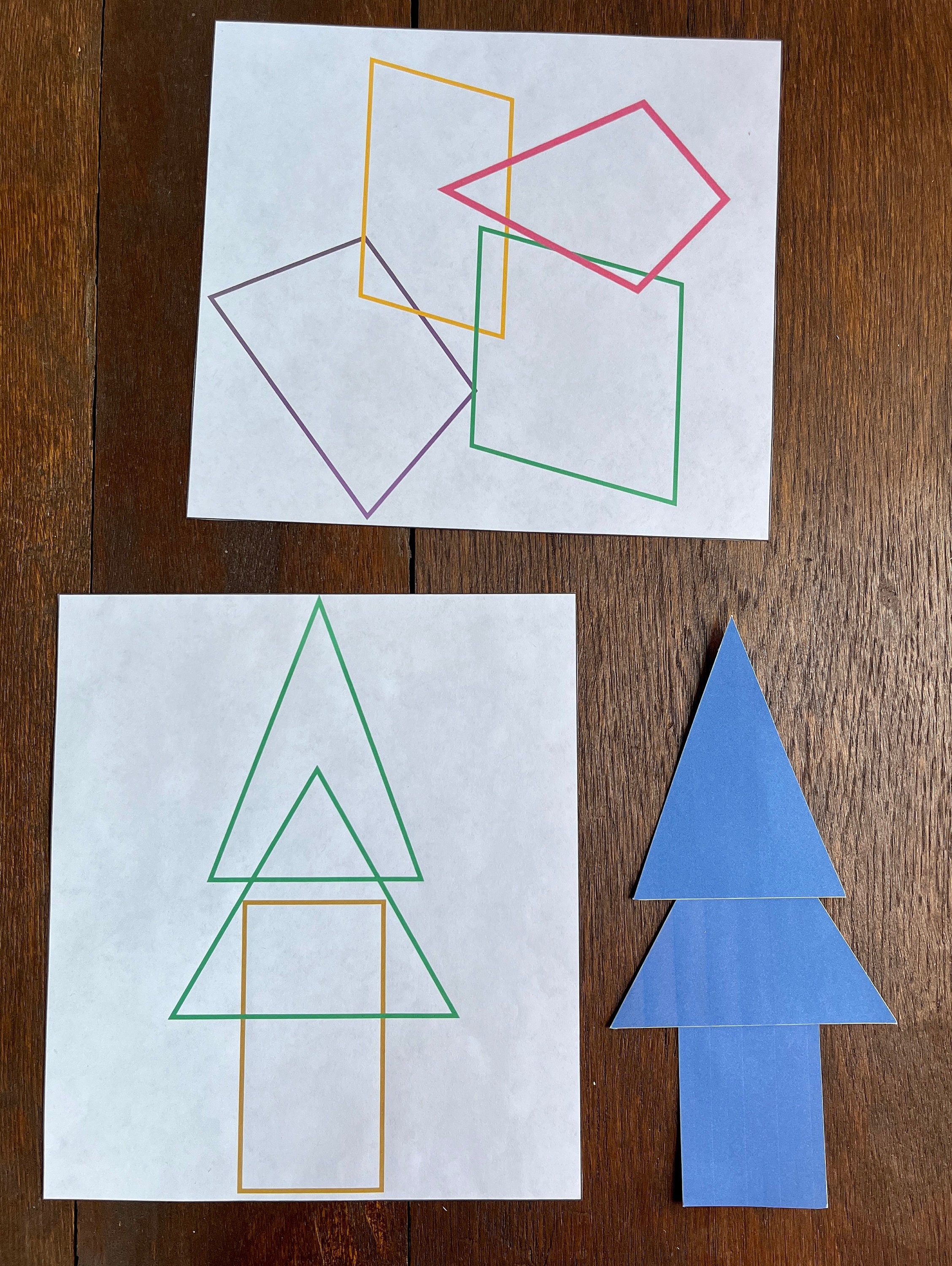 Montessori Geometric Cabinet Extensions Bundle - Etsy