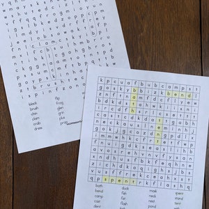 Pink/blue/green Series Word Search Bundle - Etsy