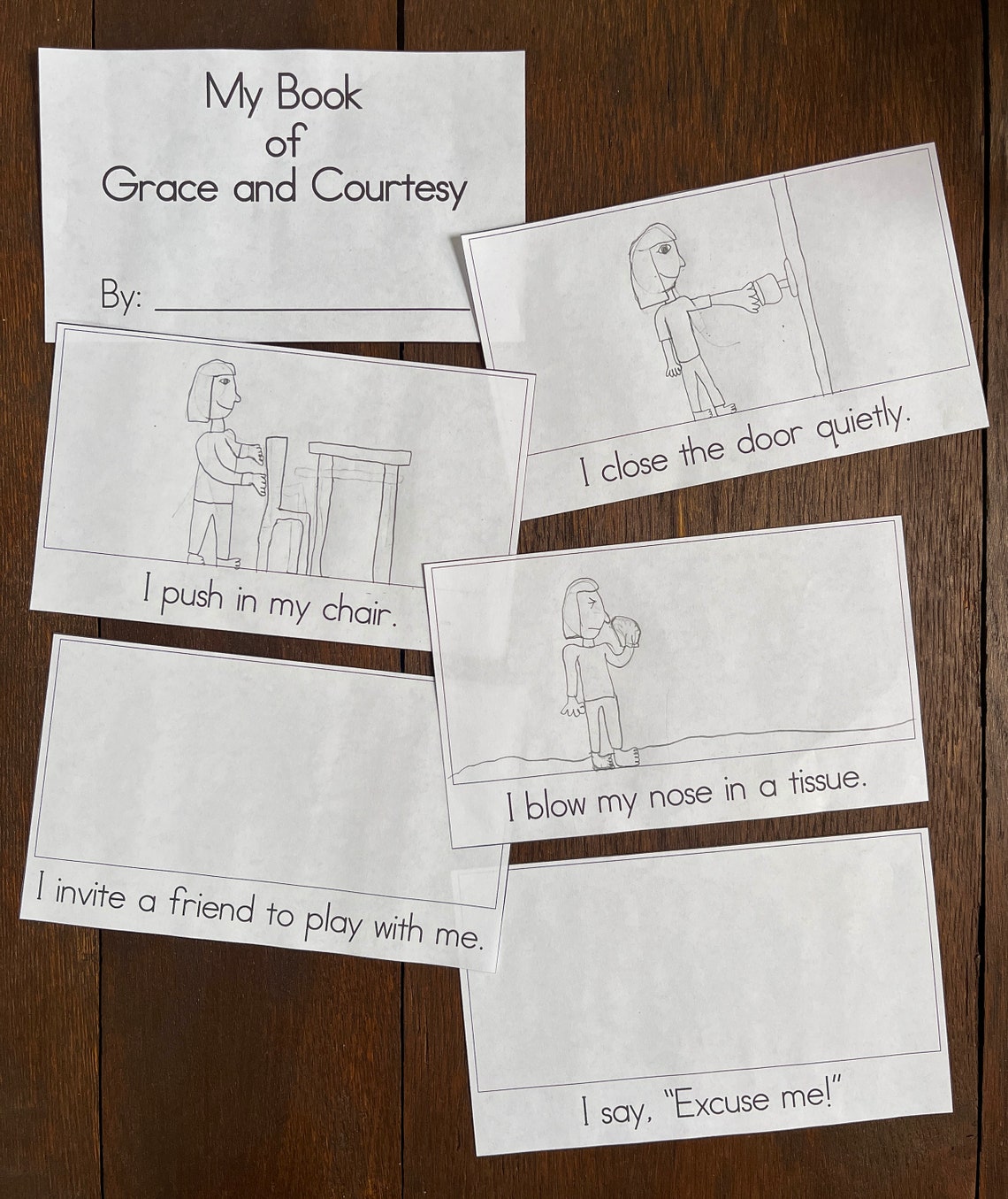 Montessori Grace & Courtesy Mini Bundle - Etsy