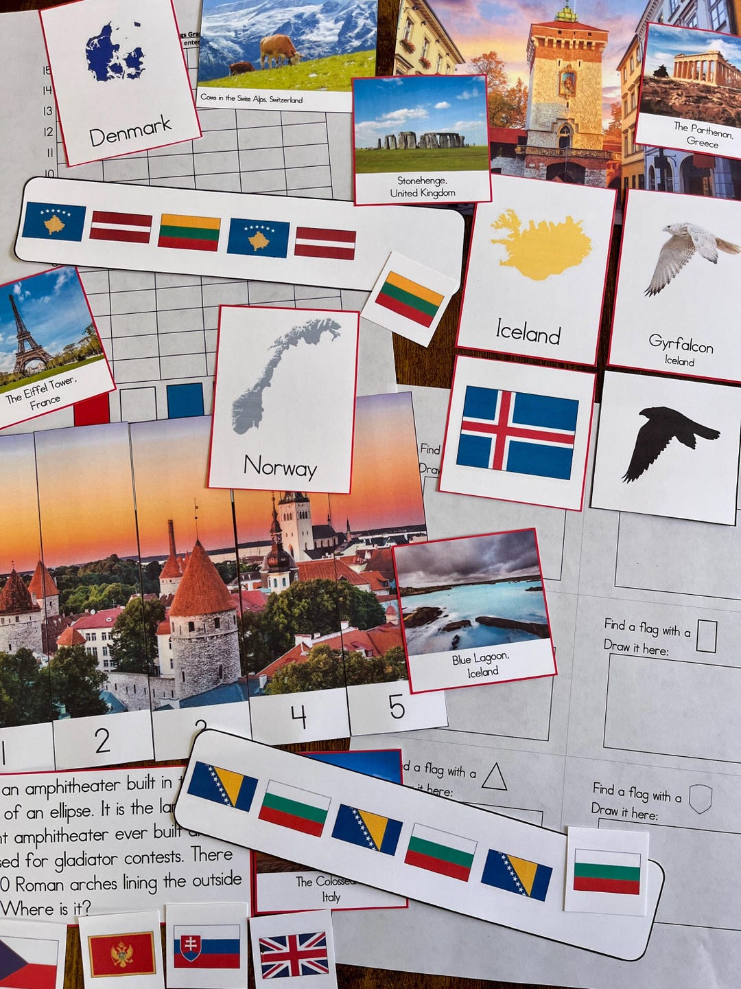 Montessori-inspired Europe Continent Study Bundle - Etsy